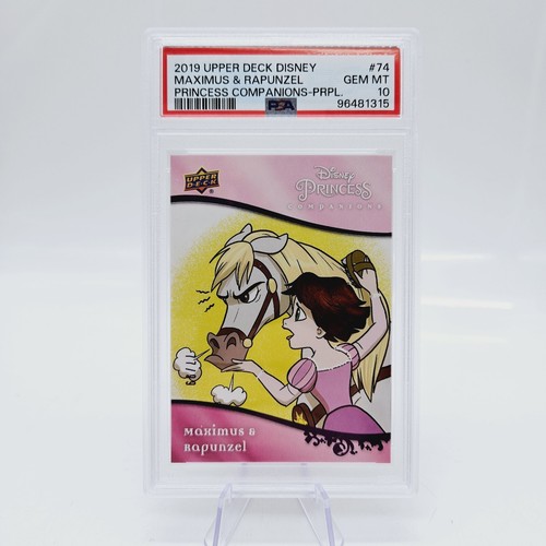 2019 UD Disney Princess Rapuzel and Maximus #74 Purple /99 PSA 10 Pop 1 ...