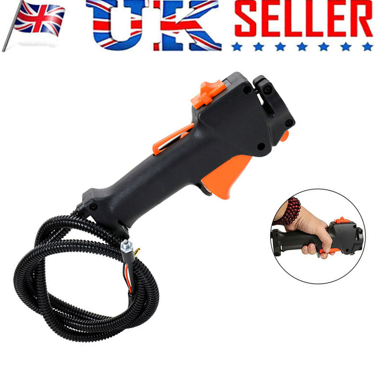 Handle Switch Throttle Control Trigger Cable for Strimmer Trimmer Brush ...