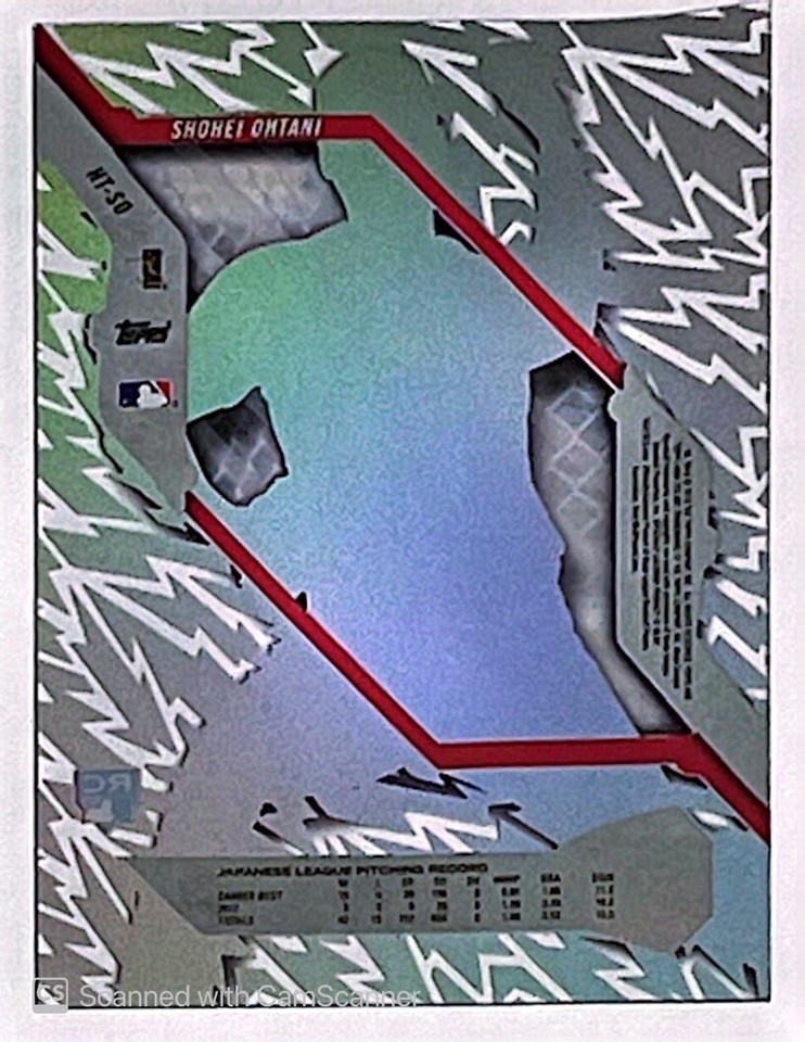 2018 Topps High Tek Shohei Ohtani Jagged Pixels Pattern Rookie RC #HT ...