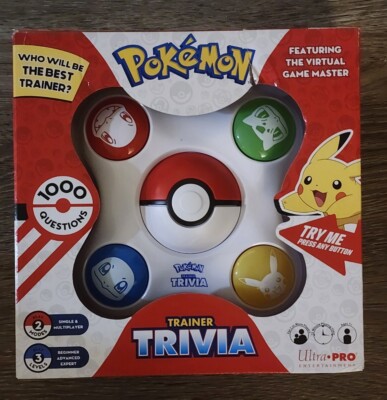 Pokemon Trainer Trivia Game 1000 Questions Virtual Game Master ...