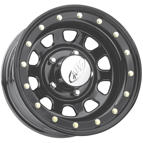 (Set of 4) AWC 54M Daytona SL 15x10 5x4.5" -44mm Matte Black Wheels ...