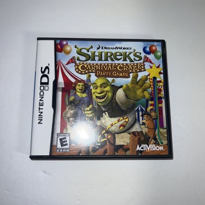 Shrek's Carnival Craze Party Games (Nintendo DS, 2008) Complete w ...