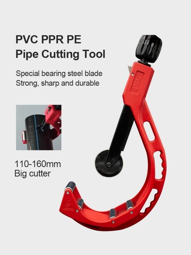 110mm-160mm PVC/PP/PE Bearing Pipe Cutter Copper Tube Plumbing Cutting ...