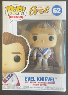 Evel Knievel with Cape Funko Pop #62 Icons 2020 New In Protective Box ...