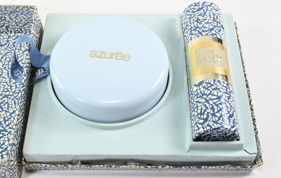 Vintage Estee Lauder Azuree Gift Set Dusting Powder Cologne Spray | eBay