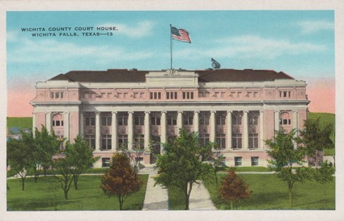Wichita Falls Texas Wichita County Court House Postcard | eBay