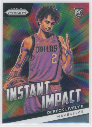 DEREK LIVELY II 2023-24 PANINI PRIZM ROOKIE INSTANT IMPACT #14 RC | eBay