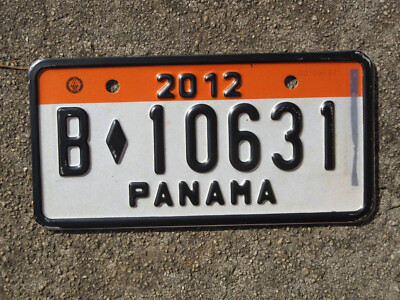 2012 Panama Motorcycle License Plate Central South America B 10631 ...