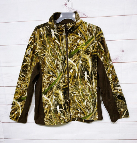 Realtree Mens Fleece Sweater Size XL Camouflage Full Zip Pockets Long ...