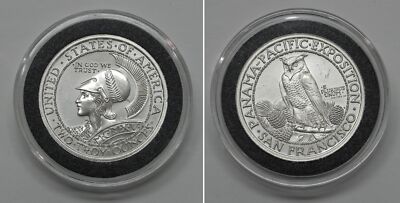 X5227 Pan-Pac Panama Pacific 2 Toz High Relief .999 Silver Tribute ...