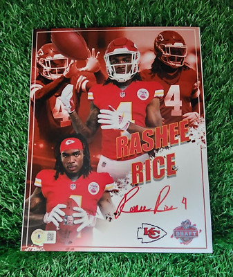RASHEE RICE Kansas City Chiefs Autographed / Signed 8x10 Photo Beckett ...