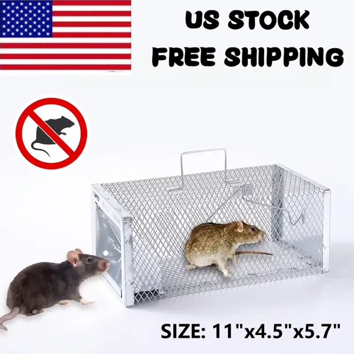 USA Mouse Trap Rat Trap Rodent Trap Live Catch Cage, Easy to Set Up and ...