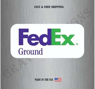 FedEx Ground Mail Logo Vinyl Sticker Decal Car Truck Bumper Water ...