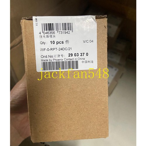 10PCS/BOX New Phoenix Contact RIF-0-RPT-24DC/21 2903370 Relay Modules# ...