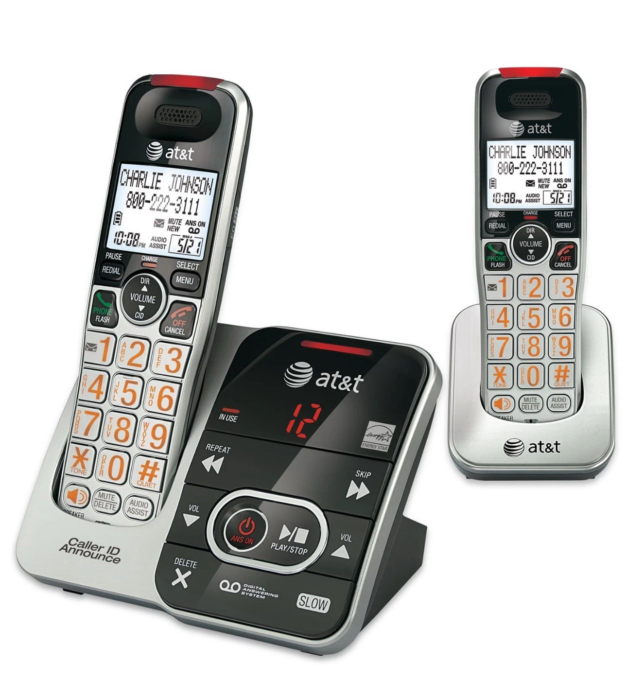 AT&T CRL32202 Dual Handsets 12 Lines Cordless Phone 650530024276| eBay