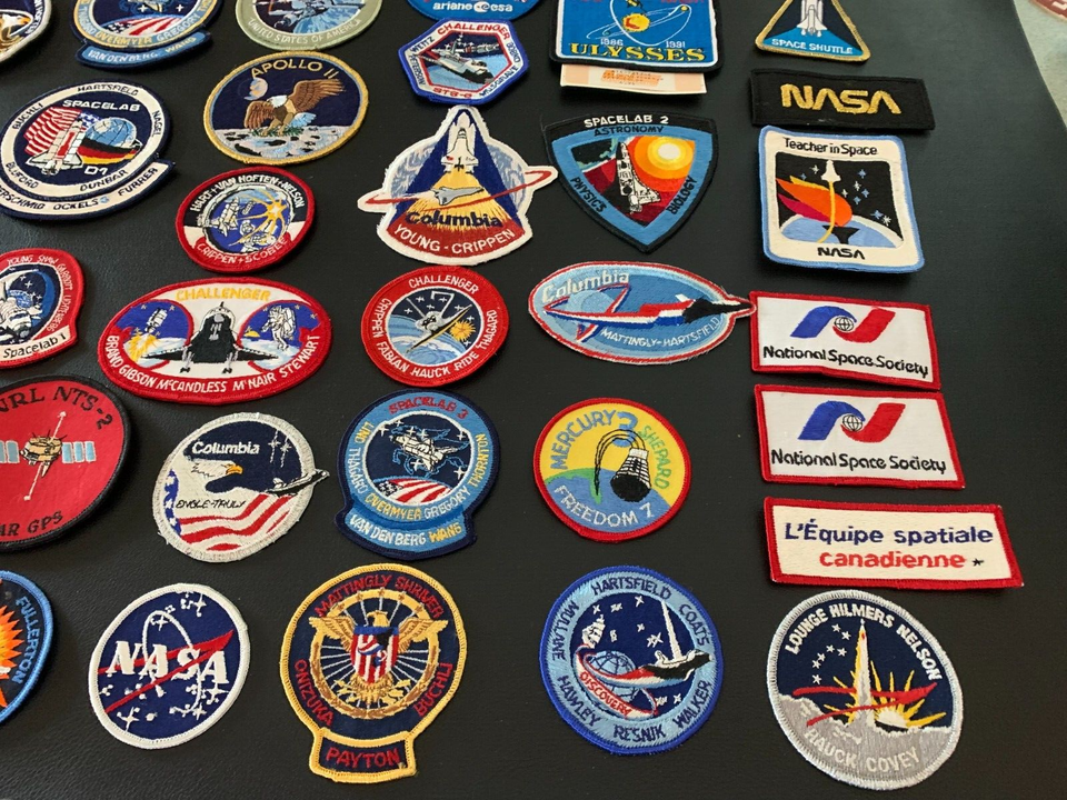 Lot of 48 Mixed NASA Challenger Spacelab Columbia Space Shuttle Mission Patches | eBay