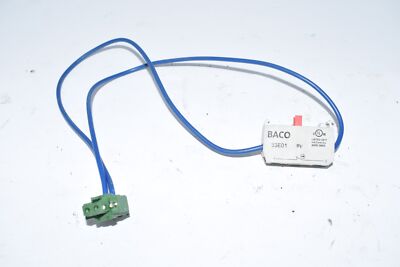 BACO CONTROLS 33E01 10 AMP, Contact Block, 1 NC, 690 VAC 3245062229014 ...