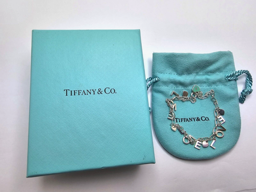 Tiffany & Co Love Notes Charm Sterling Silver Bracelet | eBay
