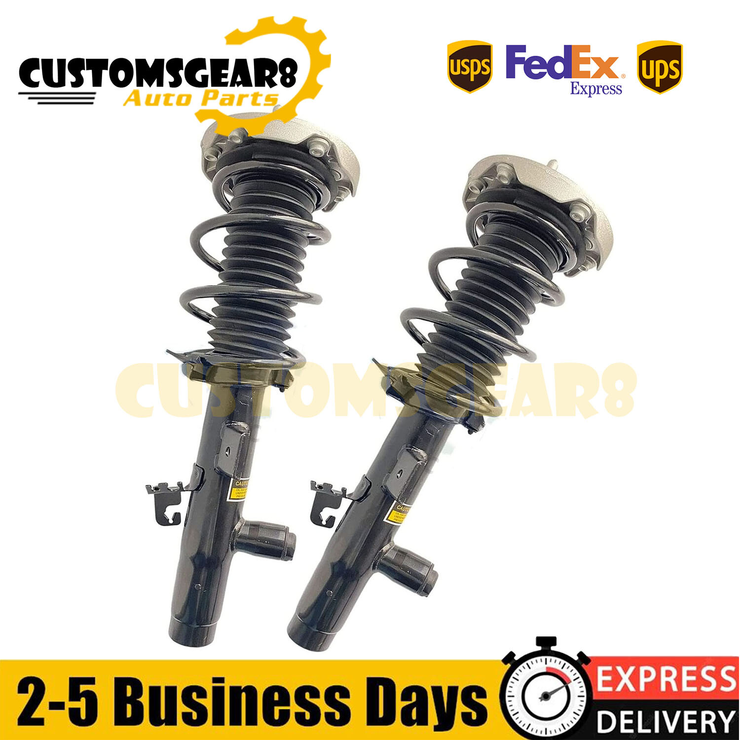 2X Front Shock Struts Assys w/EDC Fit BMW 3 4 Series F30 F31 340i 428i ...