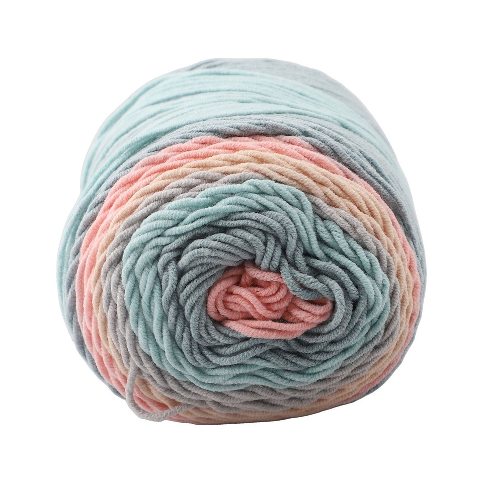 Hand Knitted Rainbow Effect Soft And Comfortable 45% Cotton 55% Acrylic ...