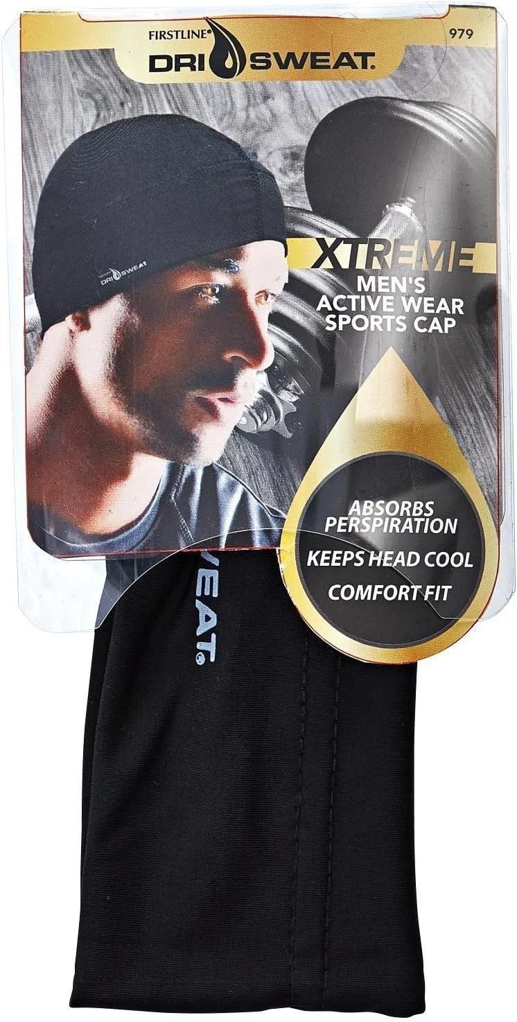 Dri Sweat Mens Full Coverage Skull caps, Black One Size | eBay