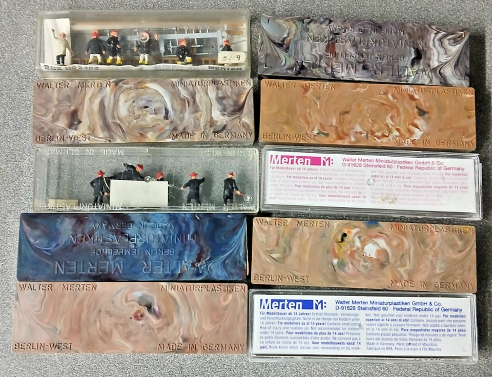 Lot of Merten ho scale figures Firemen, Railroad Workers, Sailors, and ...
