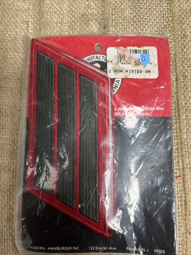 USMC Vintage Hilborn Hamburger Service Stripe Patches Green/Red | eBay