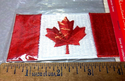 Colorful Canada Flag Maple Leaf Embroidered Patch, Colorful collectors ...