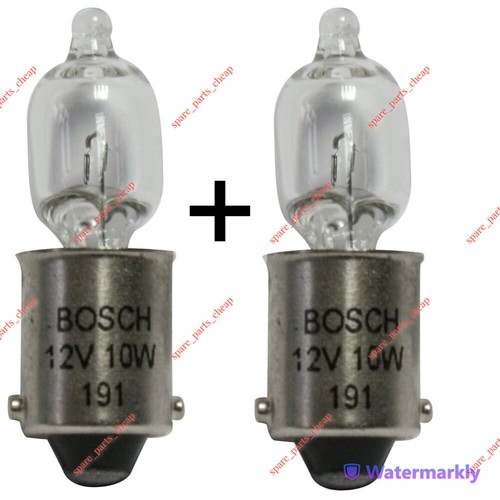 2X BMW E39 ANGEL EYE Side Marker CORNER HALOGEN BULB LIGHT 10w BA9S ...