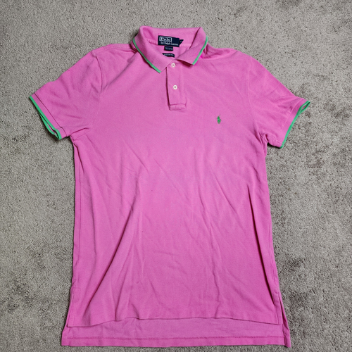 Vintage Polo Ralph Lauren Pink Rugby Style Polo Shirt Men’s Large L | eBay