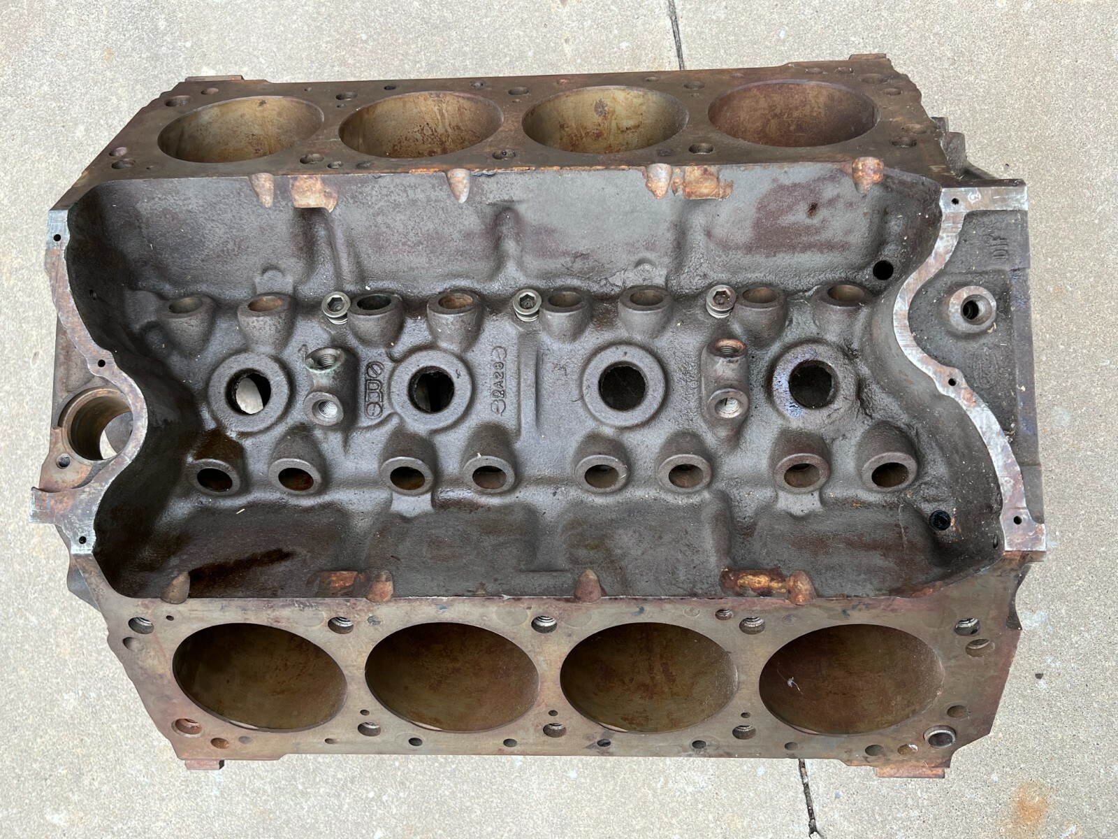 1969 1970 NOS Ford Boss 429 Engine Cylinder Block 4 Bolt Main Caps New ...