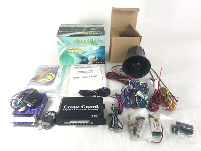 Crime Guard 328i4 Keyless Entry Car Alarm Security System Aux Trunk ...
