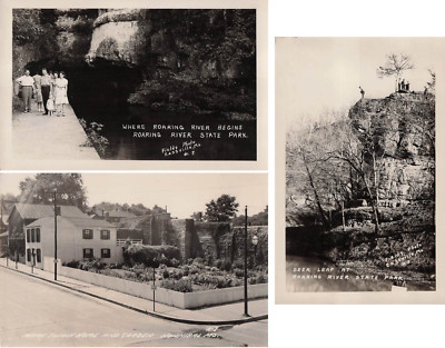 Lot of 3 Vintage 1940s Real Photo Postcards - Roaring River State Park ...