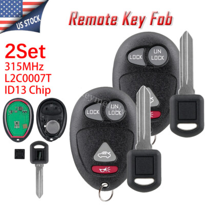 2 For 2002 2003 2004 2005 2006 2007 Buick Rendezvous Keyless Car Remote ...