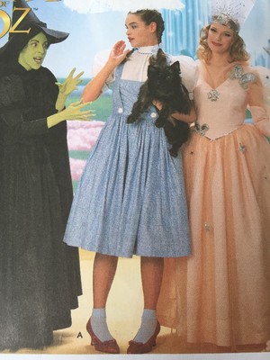 Wizard Of Oz Costume Simplicity 7808 Gown Dorothy Witch Pattern Uncut ...