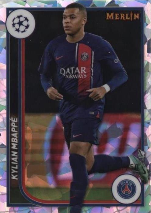 2023-24 Topps Merlin Uefa Club Competitions - Kylian Mbappe #92 Atomic ...