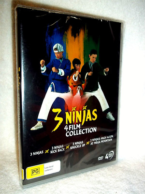 3 Ninjas: 4 Film Collection (DVD, 2024, 2-Disc) NEW family action ...