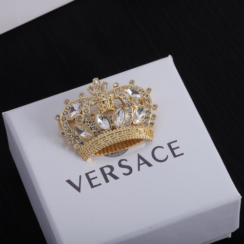 Versace Medusa High-end Luxury Crown Gemstone Brooch for Men's & Women ...