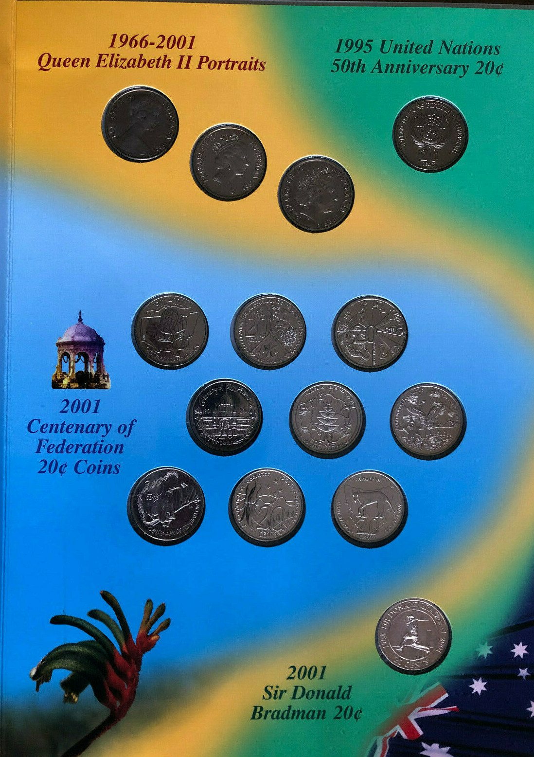 AUSTRALIAN S 1966 2001 20 CENT COIN COLLECTION LIMITED EDITION australian-s-1966-2001-20-cent-coin-collection-limited-edition