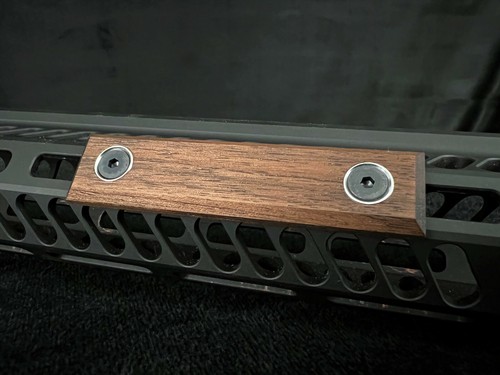 Hard Wood Rail Cover for M-Lok and KeyMod Rail, Walnut, Hand Crafted ...
