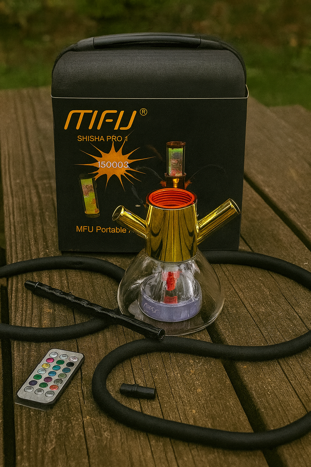 MFU Shisha Pro 1 LED Portable Hookah | 60K or 15K Puffs | Gold | 1CT | eBay