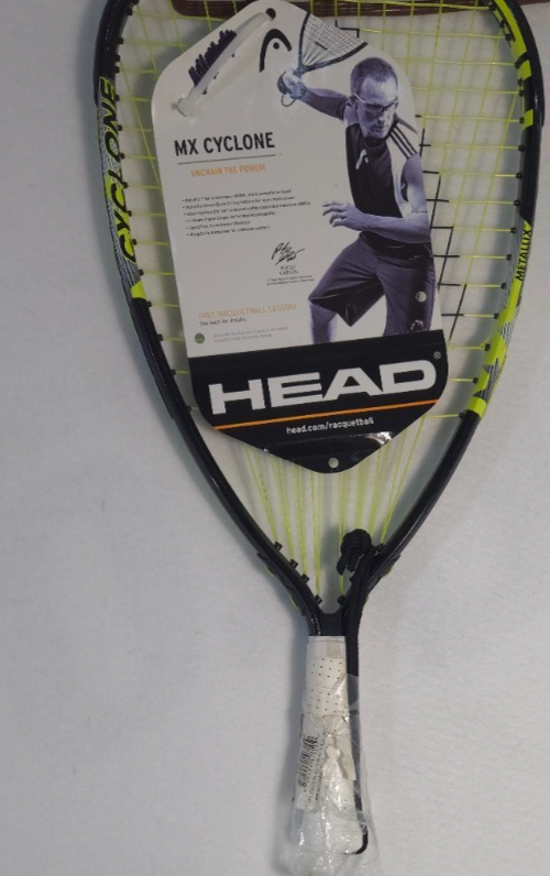 HEAD MX Cyclone Racquetball Racquet Unchain-the-Power Pro Rocky Carson ...
