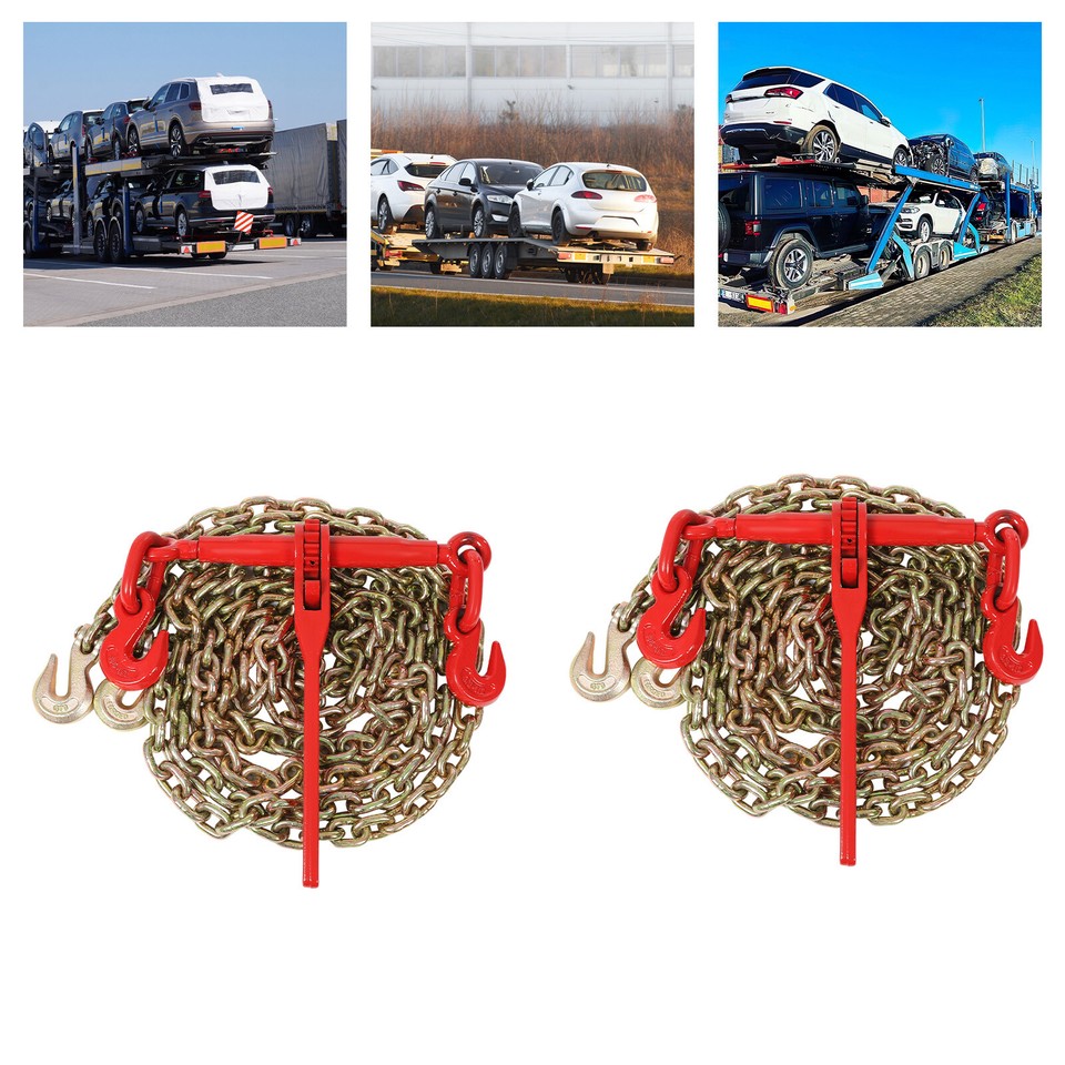 Ratchet Load Binder Chain and Binder Kit 5/16''-3/8'', 5/16*20FT Binder ...