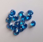 Deep Blue Round Cubic Zirconia gems CZ 2 -10mm - AAA-USA Seller | eBay