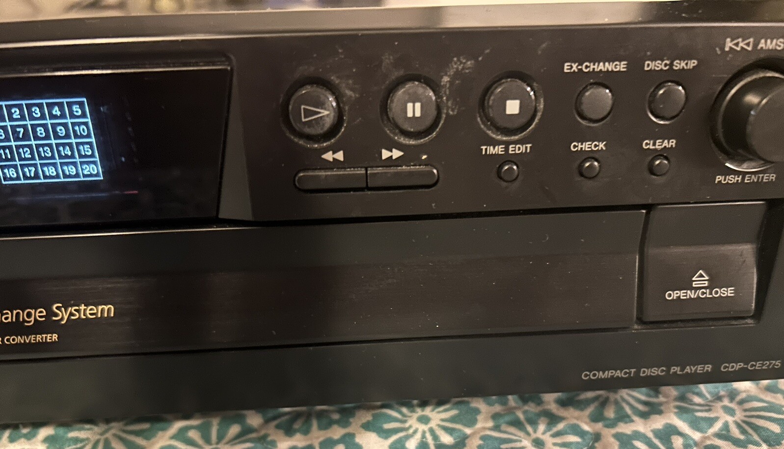 SONY 5-Disc CD Player/Changer Carousel CDP-C215 Tested Works Great No ...