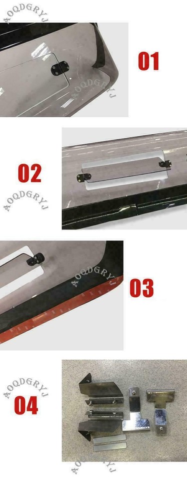 Rear Spoiler Rain Visor Window Shield For Toyota Land Cruiser LC/FJ80 ...