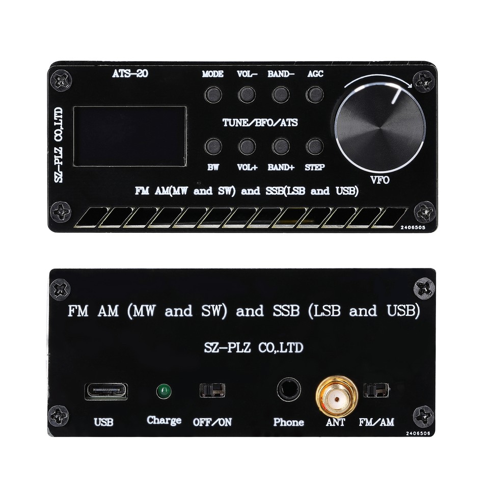 ATS-20 SI4735 All Band Radio Receiver FM AM (MW & SW) Radio Bands A1H4 ...