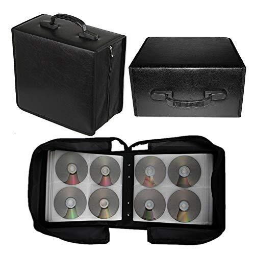 400 Capacity Disc CD DVD Bluray Storage Holder Binder Sleeves Carrying ...