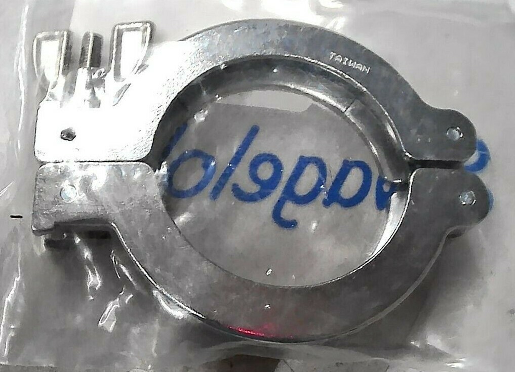 (LOT OF 2) LEYBOLD & SWAGELOK NW40/KF40/KQ-40 VACUUM FLANGE CLAMP *FREE ...