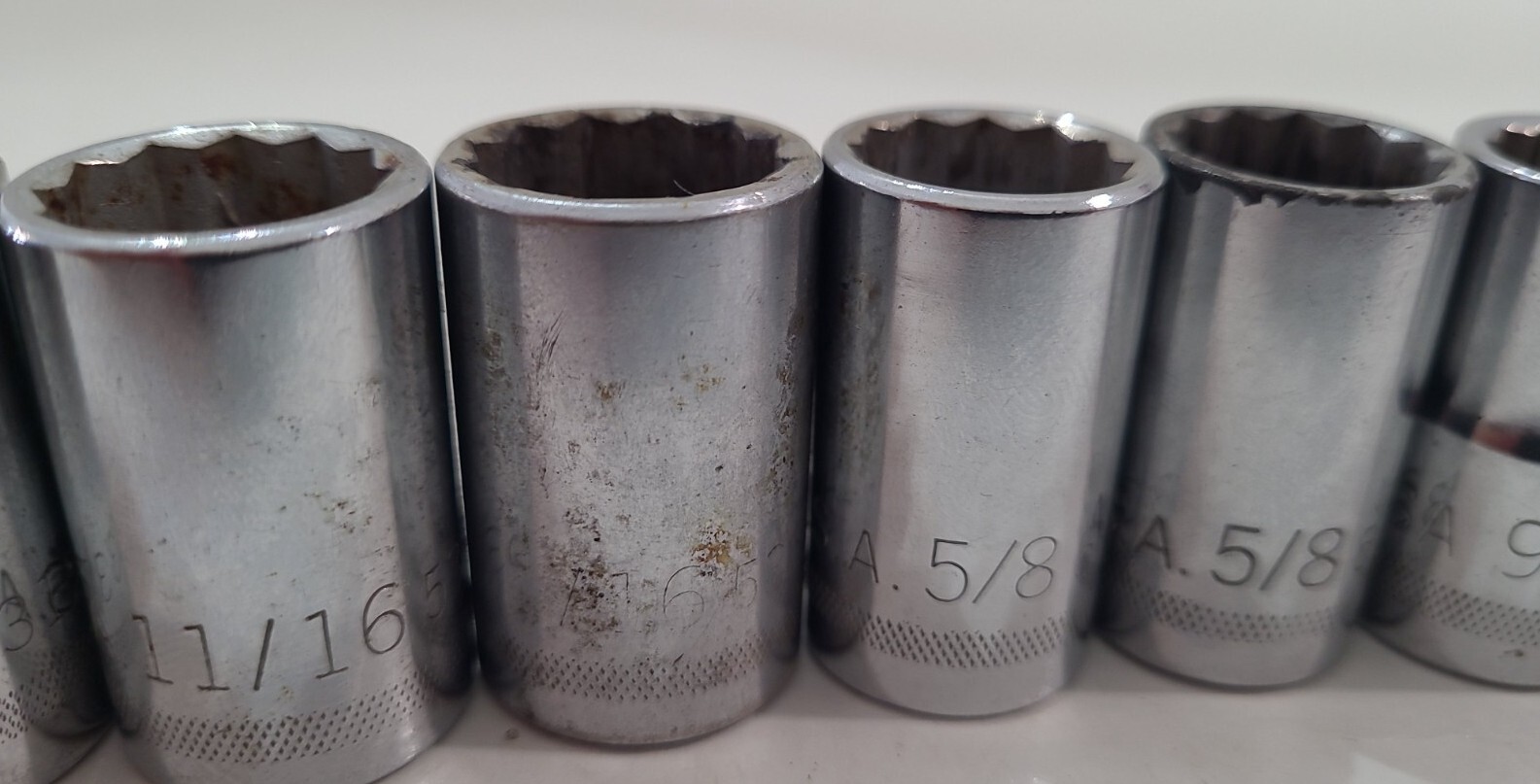 1/2" Drive 12 point Easco Sockets Tools Vintage USA Made Socket Old ...